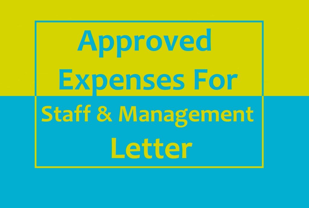 Approved Expenses For Staff And Management Letter Sample | Free Word ...