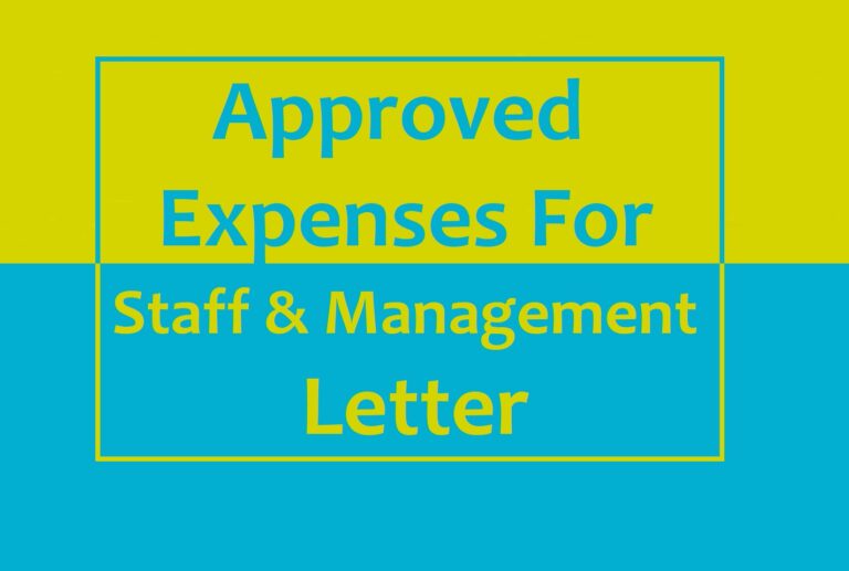 Approved Management Expenses Letter Template | Free Word & Excel Templates