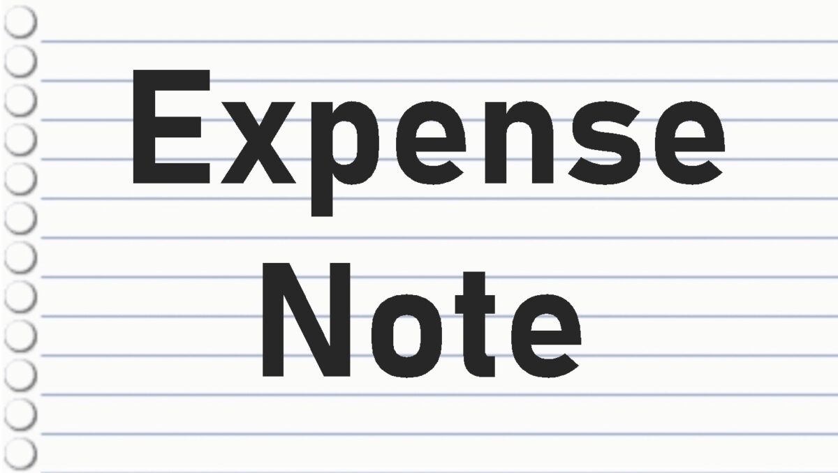 Printable Expense Note Template | Free Word & Excel Templates