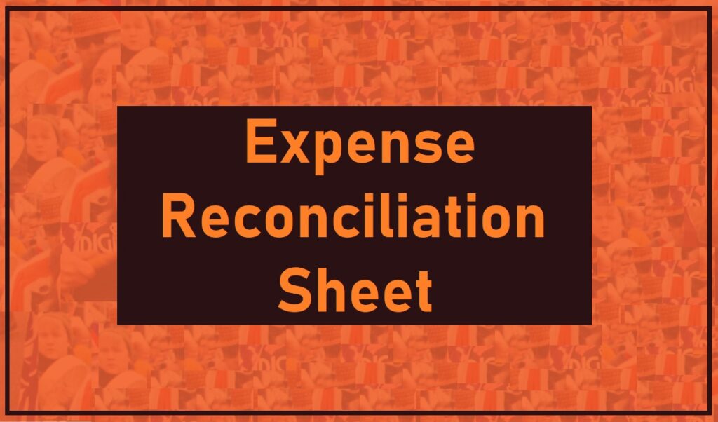 Weekly Expense Reconciliation Sheet Template | Free Word & Excel Templates