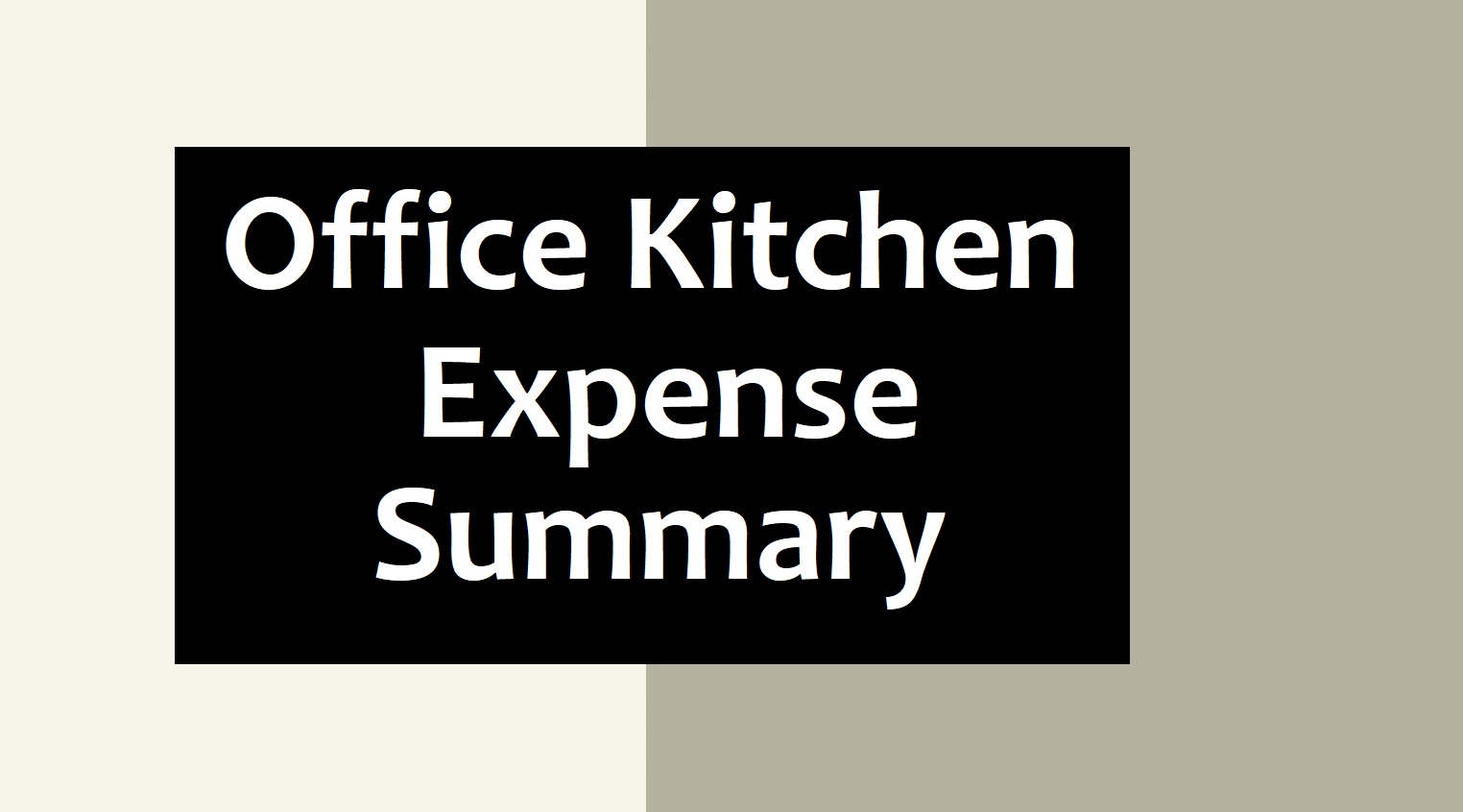 Download Office Kitchen Expense Summary Template | Free Word & Excel ...