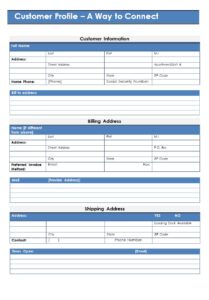 Client Profile Template, Importance and Benefits | Free Word & Excel ...