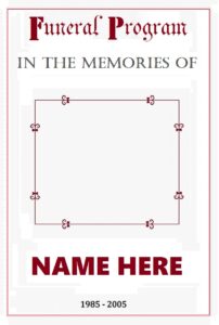 Funeral Program Template, Importance and Advantages | Free Word & Excel ...