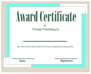 Award Certificate Template | Free Word & Excel Templates