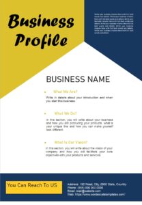 Business Profile Template PDF | Free Word & Excel Templates