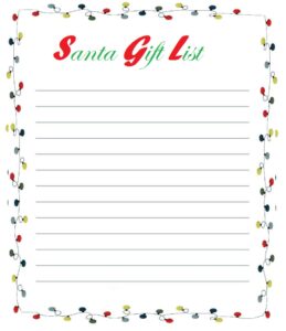 Santa List Template | Free Word & Excel Templates