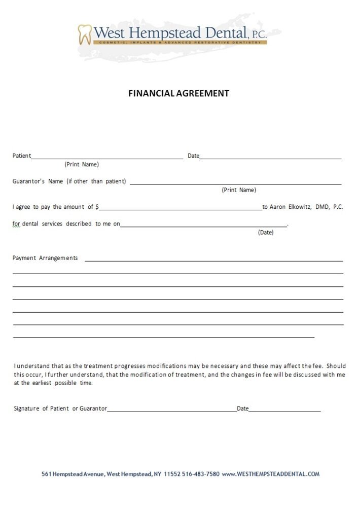 Financial Agreement Form Free Word Excel Templates Financial Agreement Form Free Word Excel Templates