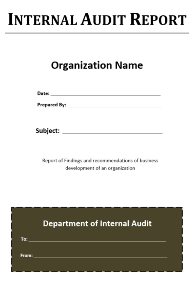 Internal Audit Plan Template | Free Word & Excel Templates