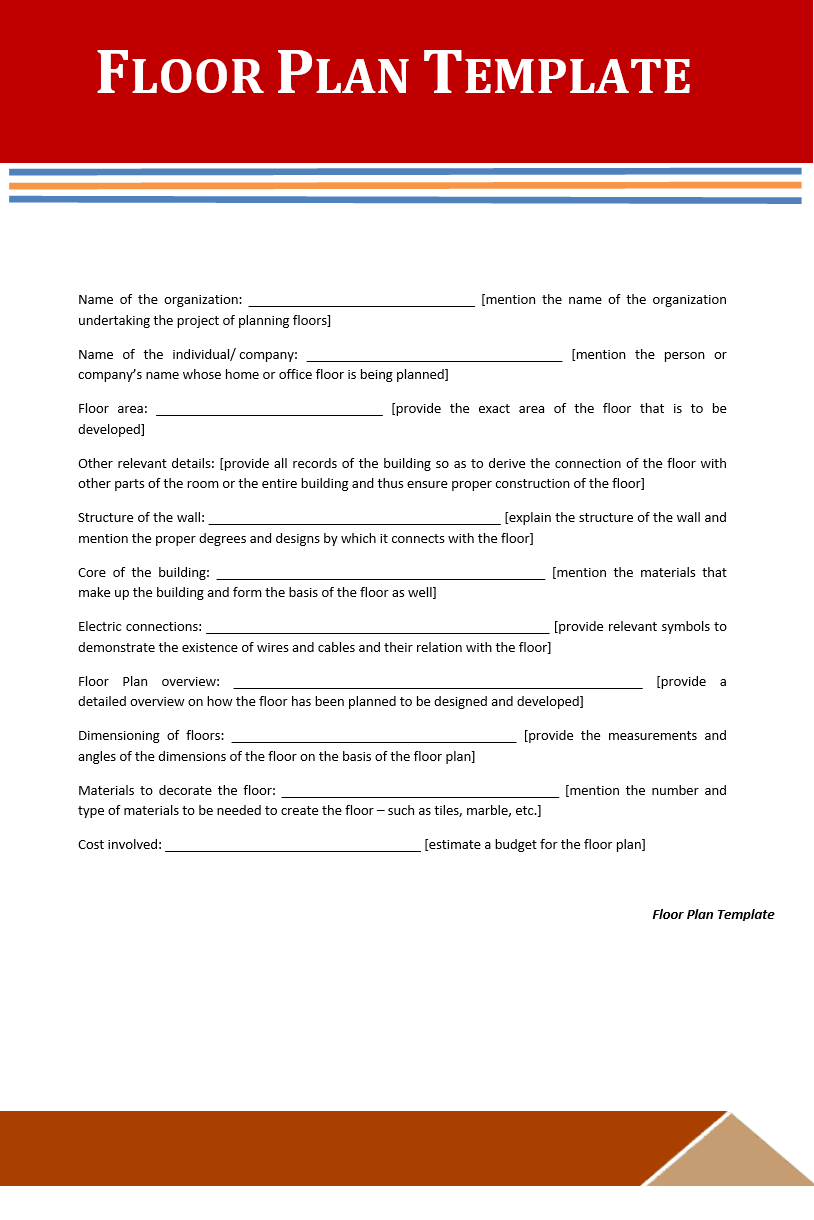 Floor Management Plan Template | Free Word & Excel Templates