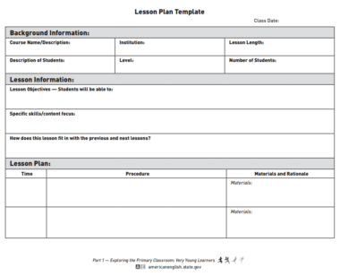 College Lesson Plan Template | Free Word & Excel Templates
