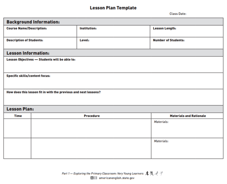 Yearly Lesson Plan Template Free Word Excel Templates