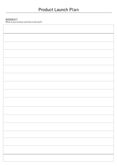 New Business Launch Plan Template | Free Word & Excel Templates
