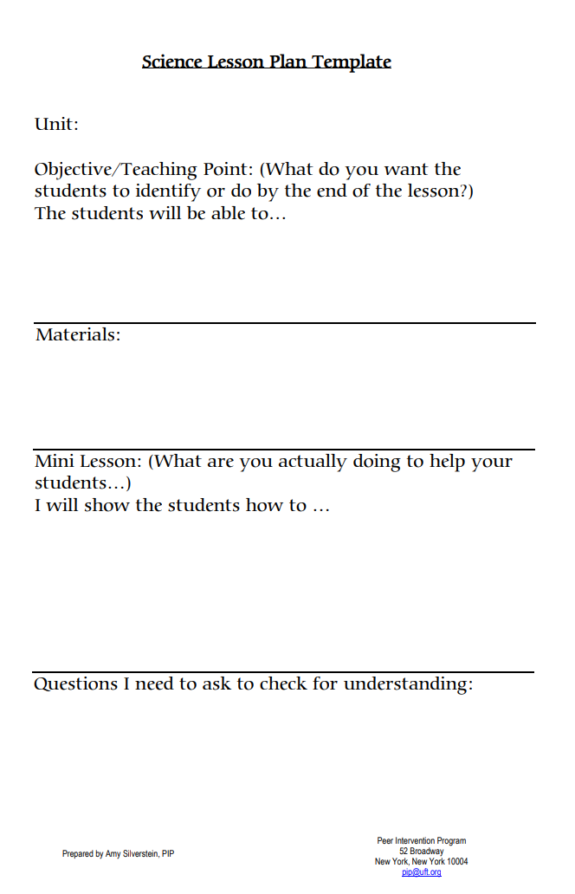 Teacher and Student Lesson Plan Template | Free Word & Excel Templates
