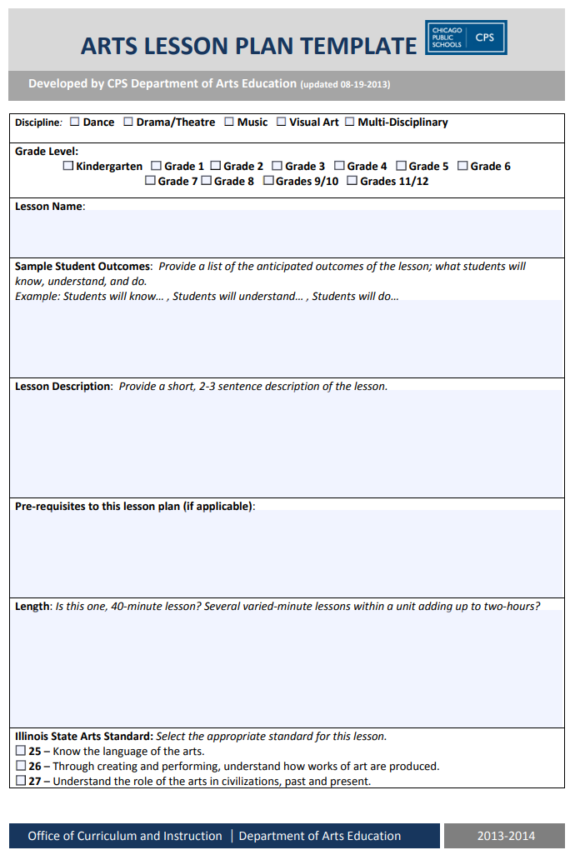 Teacher and Student Lesson Plan Template | Free Word & Excel Templates