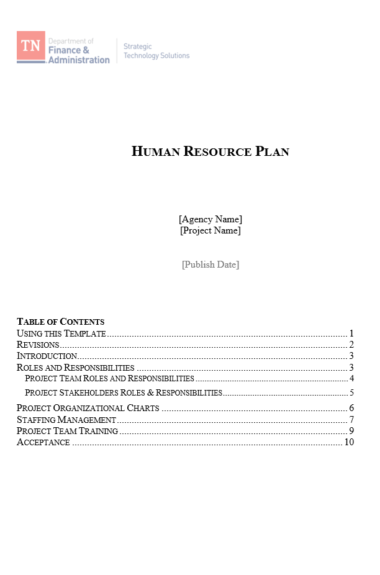Human Resource Evaluation Plan Template | Free Word & Excel Templates