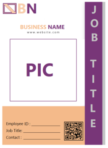 Identification Badge Template | Free Word & Excel Templates