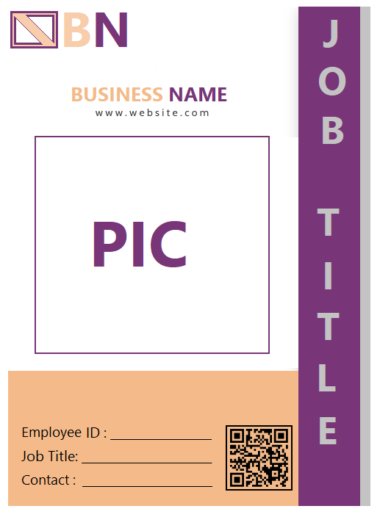 Identification Badge Template | Free Word & Excel Templates