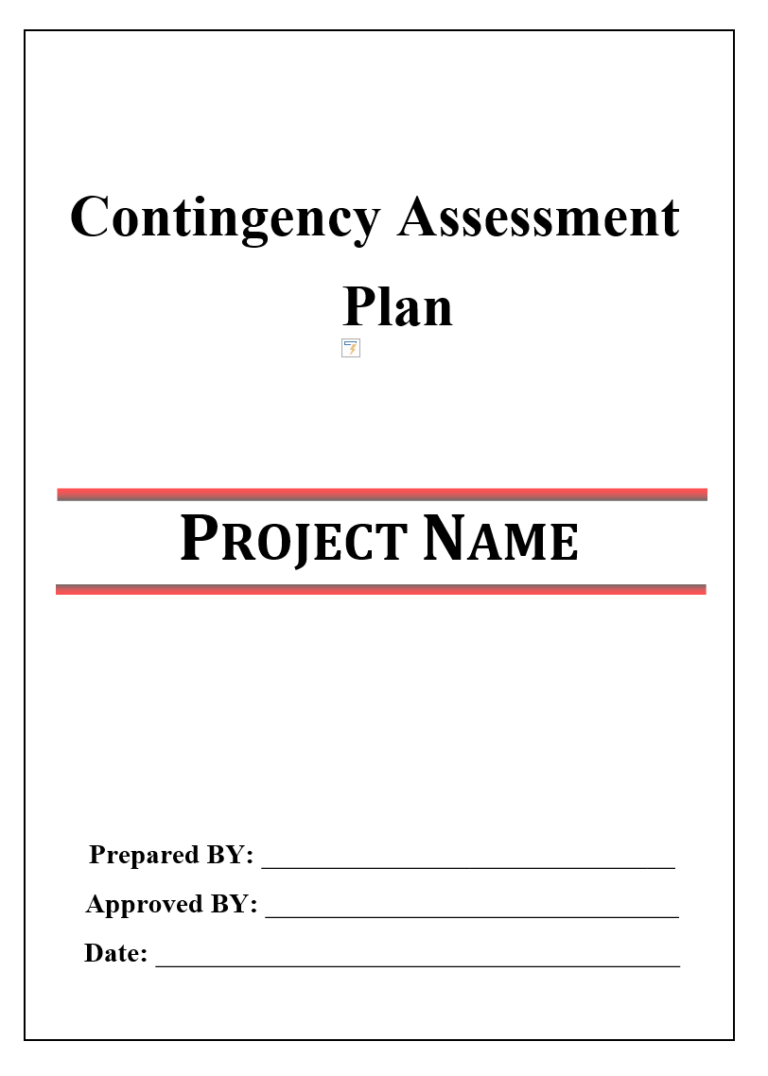 Assessment Plan Template | Free Word & Excel Templates