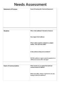 Organizational Needs Assessment Template | Free Word & Excel Templates