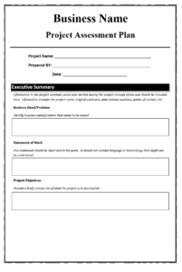 Assessment Plan Template | Free Word & Excel Templates