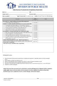 Competency Assessment Template | Free Word & Excel Templates