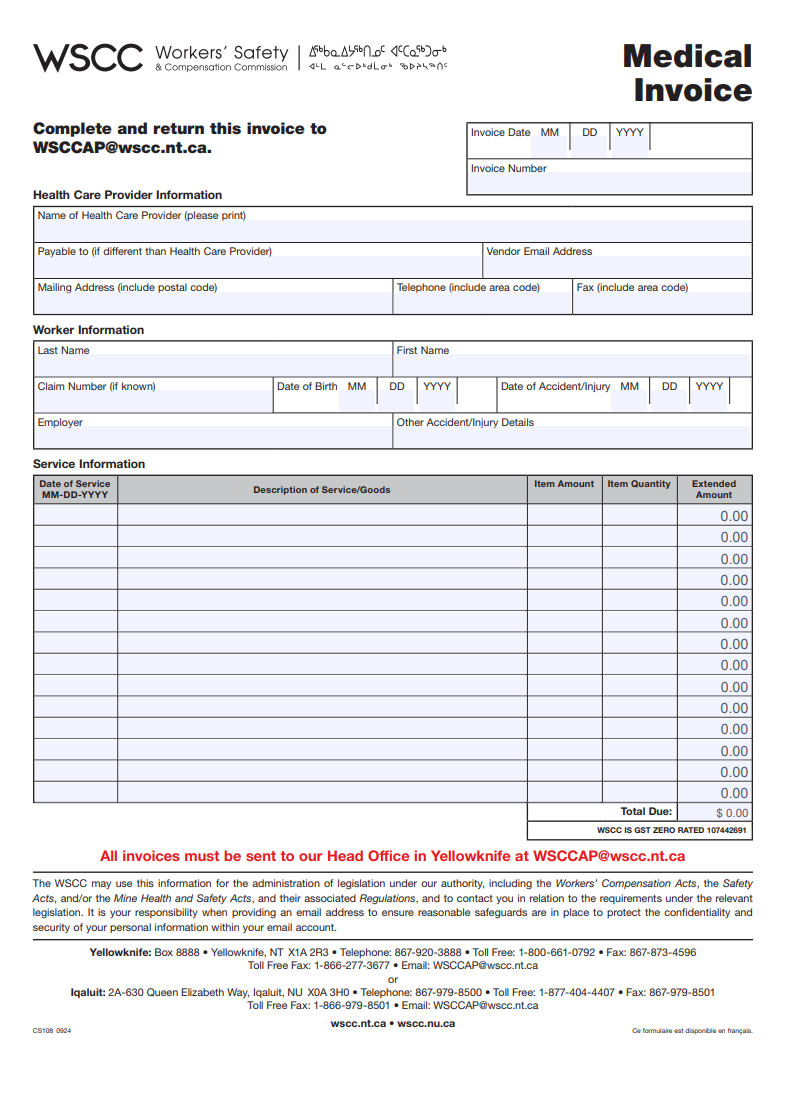 Medical Invoice Template | Free Word & Excel Templates