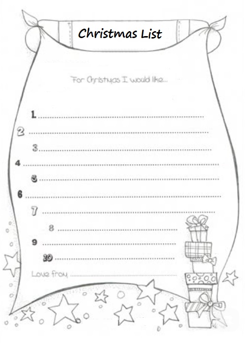 Christmas List Templates | Free Word & Excel Templates