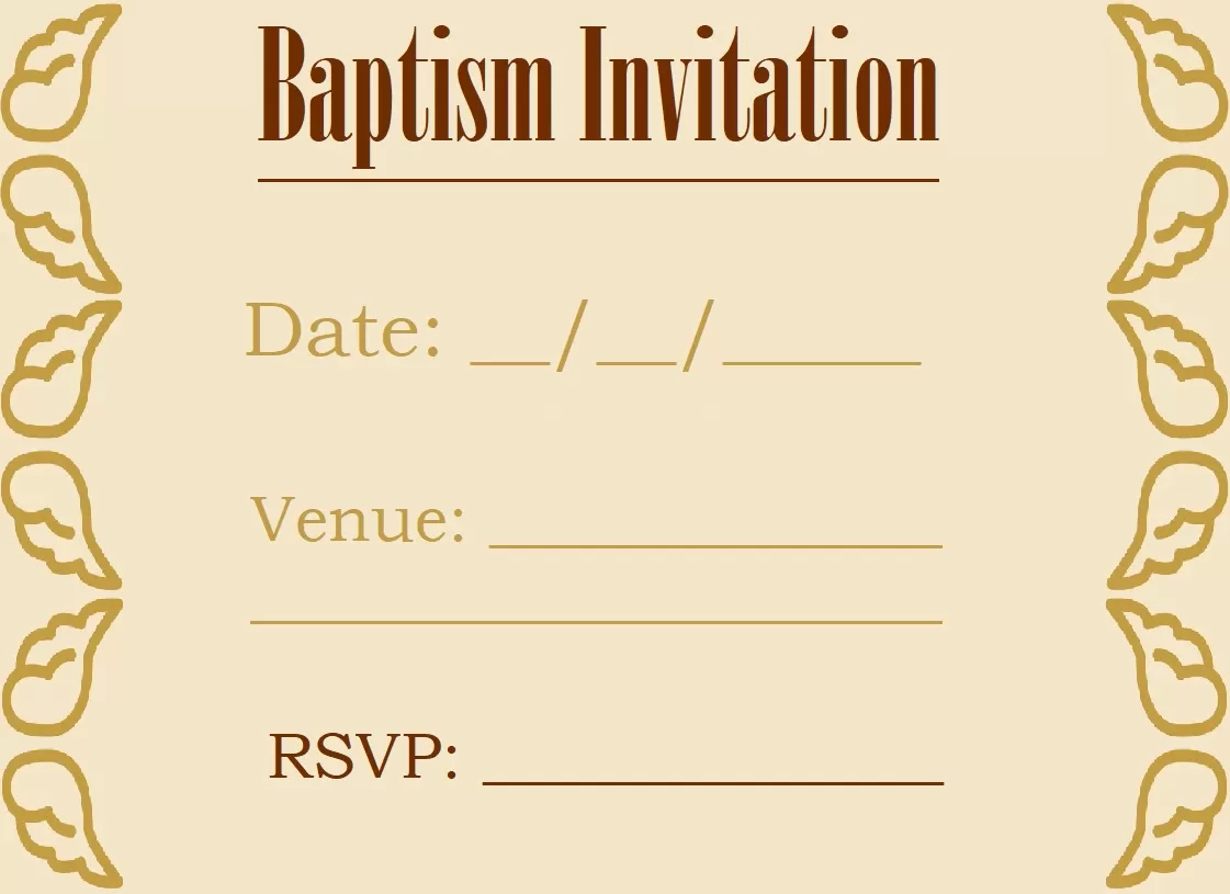 Baptism Boy Invitation Template | Free Word & Excel Templates